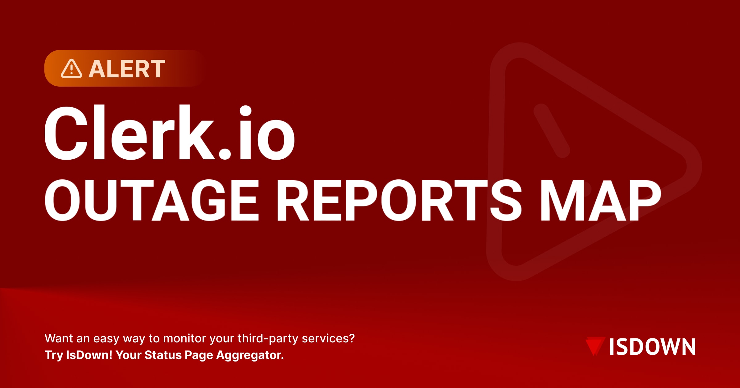Clerk.io Outage Reports Map | IsDown